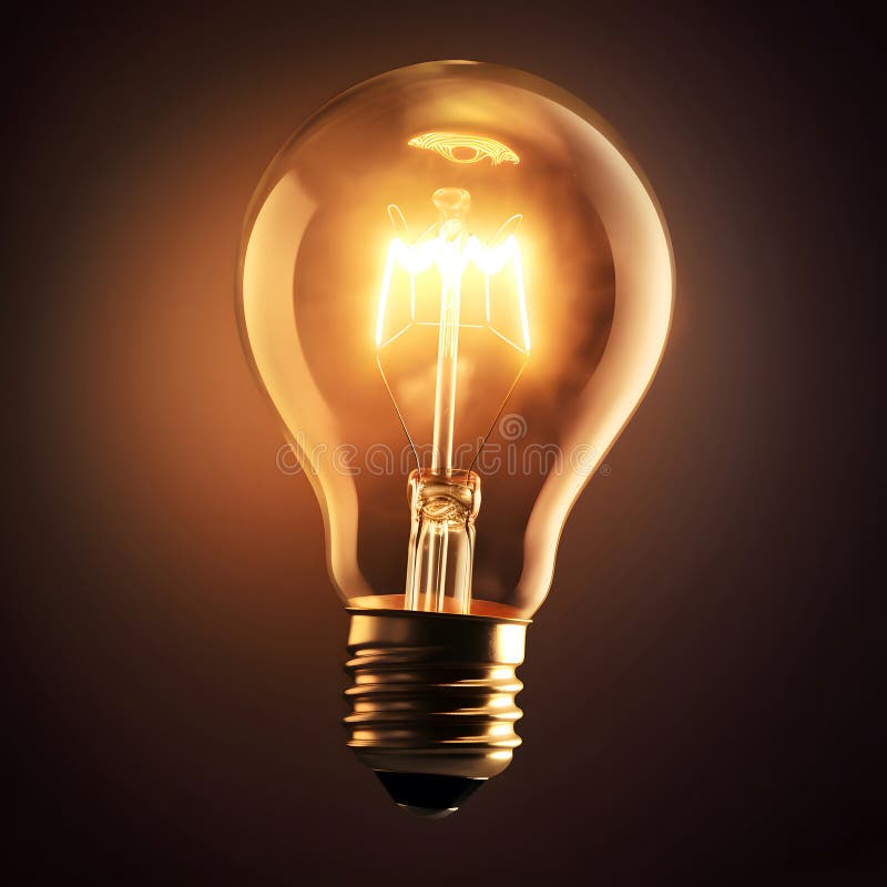 Light bulb with rays shine stock illustration. Illustration of abstract ...