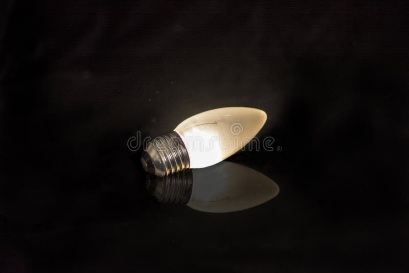 Light bulb with reflection stock photo. Image of bulb - 99384348