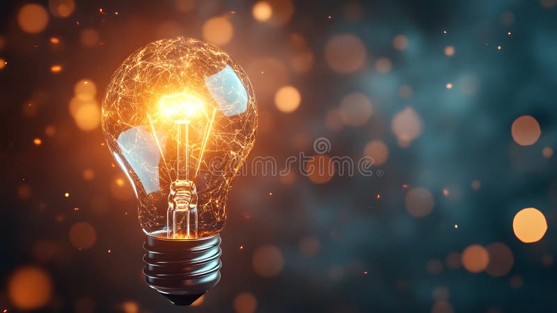 Light Bulb Representing Creative Idea and Innovation Stock Image ...