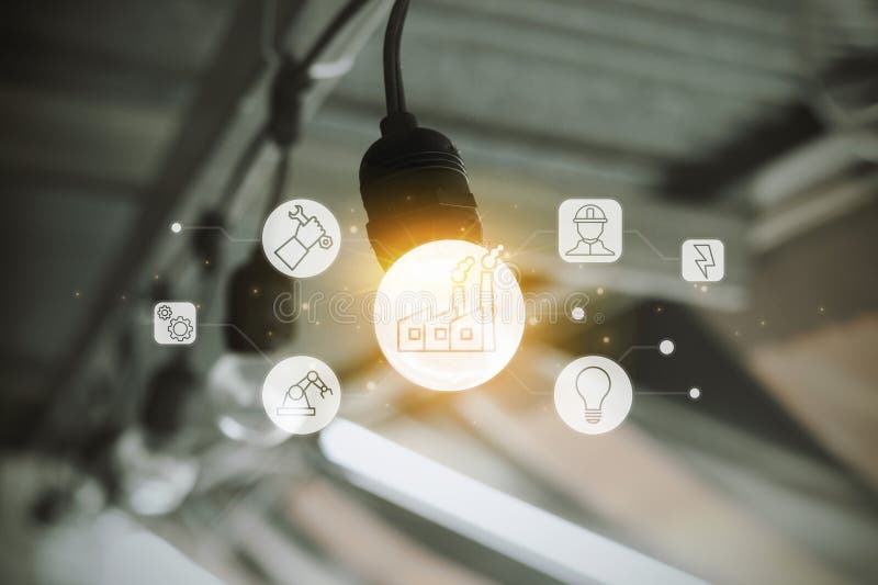 A Light Bulb that Represents the Concept of Industry and Innovation in ...