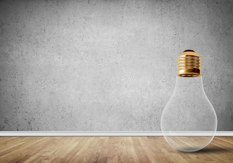 Light bulb in room stock photo. Image of glowing, electrical - 93508534