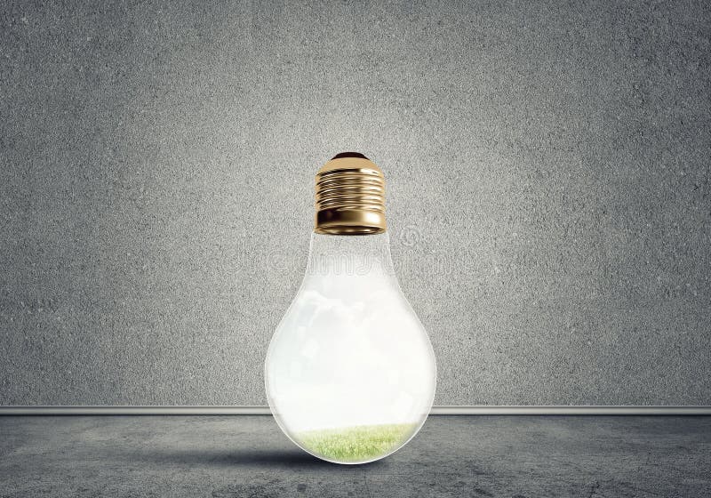 Light bulb in room stock image. Image of empty, lightbulb - 77788125