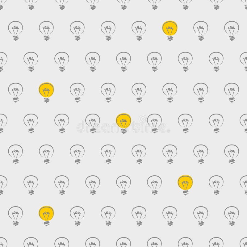 Light Bulbs Seamless Texture Stock Illustrations – 724 Light Bulbs ...