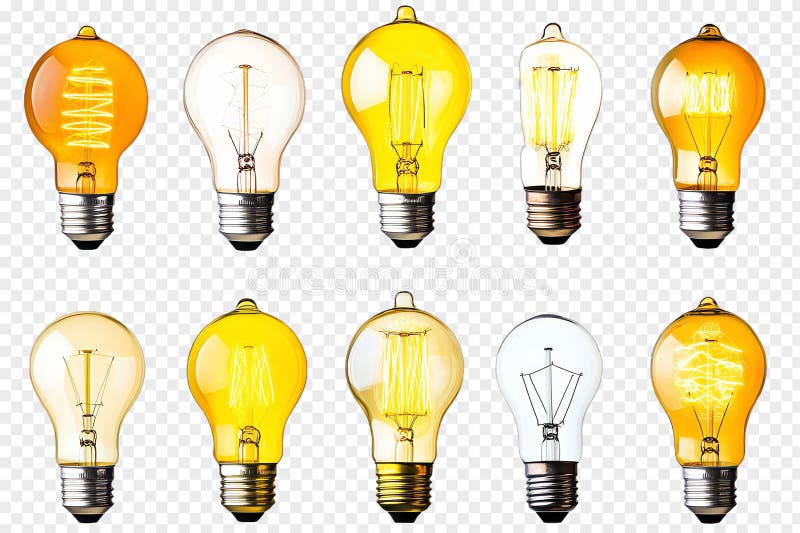 Light bulb set stock image. Illustration of template - 341481509