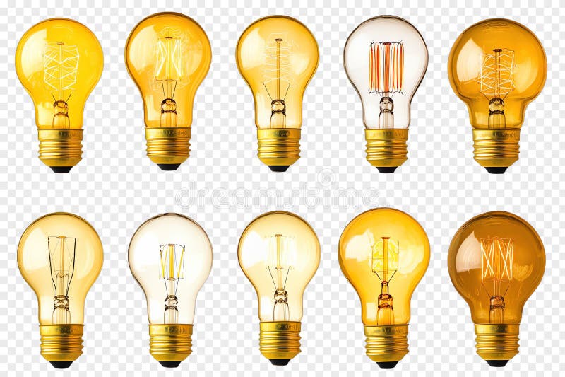 Light bulb set stock photo. Illustration of bulb, simple - 341481510