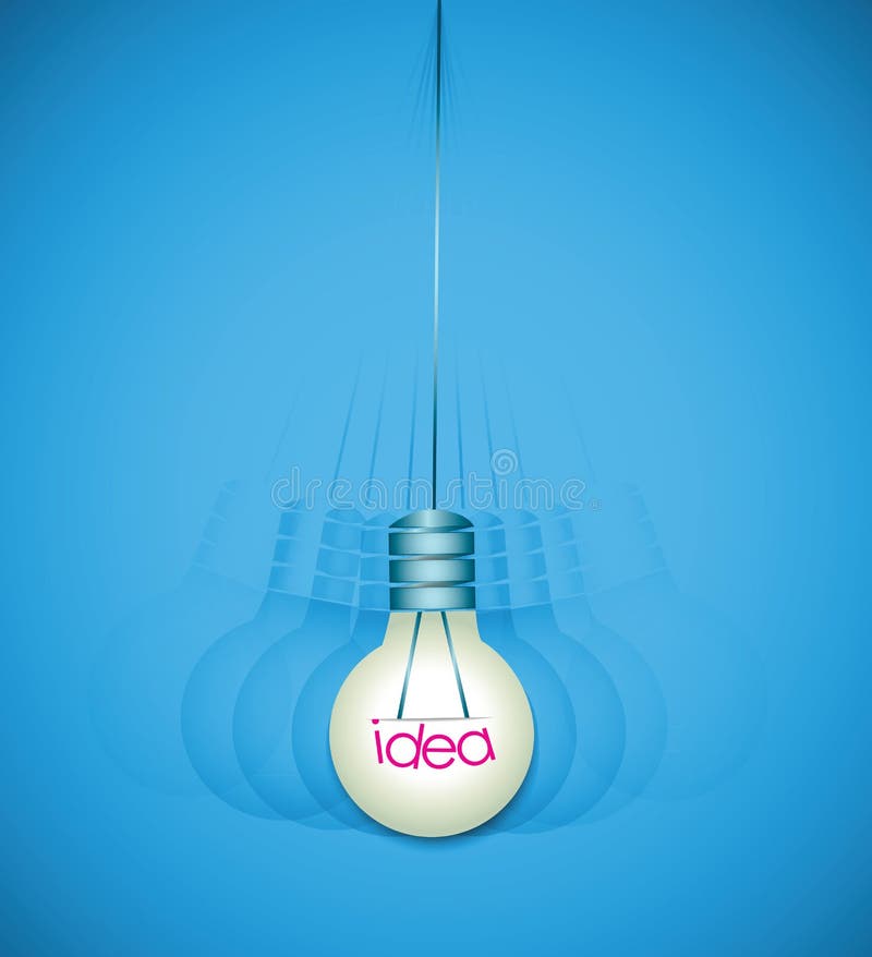 Light bulb idea background stock vector. Illustration of creativity ...