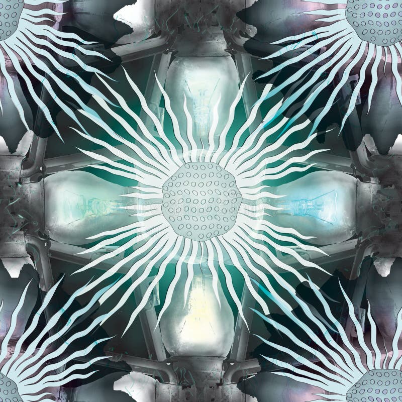 Light Bulb Shaped Seamless Pattern Stock Illustration - Illustration of ...