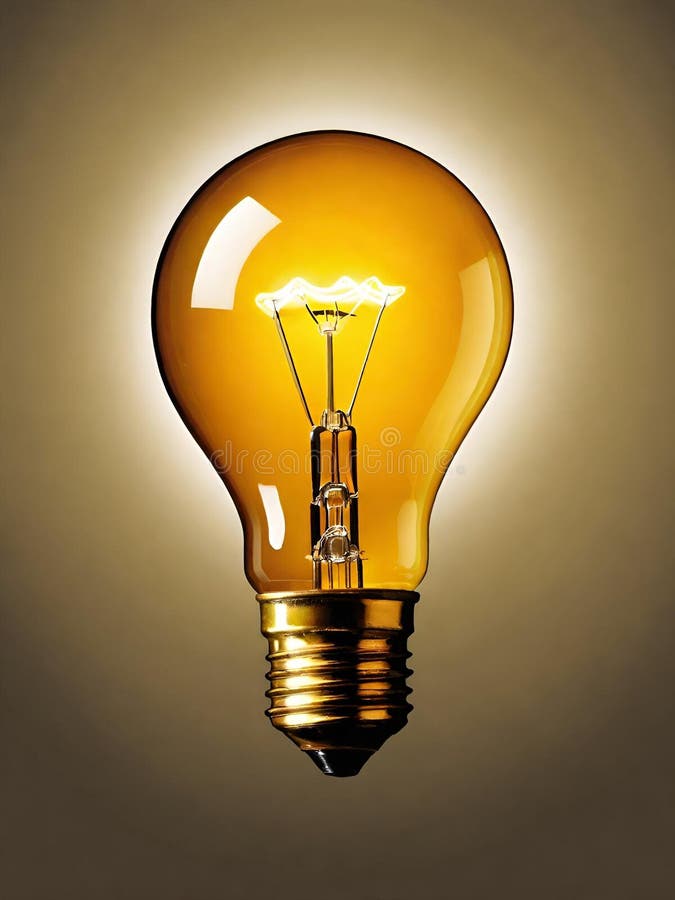 Light Bulb with Shining Bulbs Stock Illustration - Illustration of bulb ...