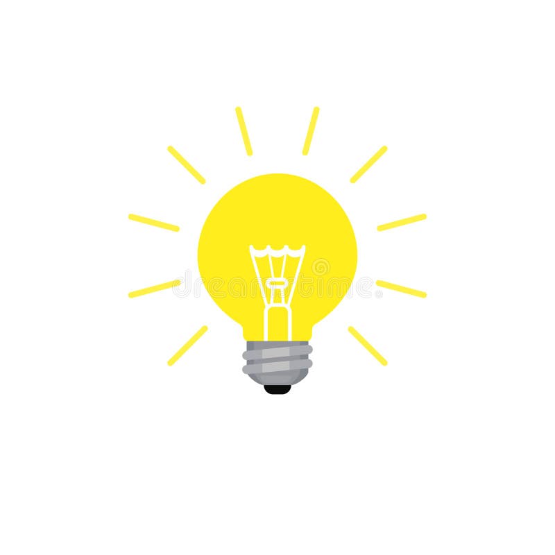 Light Bulb Shining Outline Animation Sprite Sheet Stock Vector ...