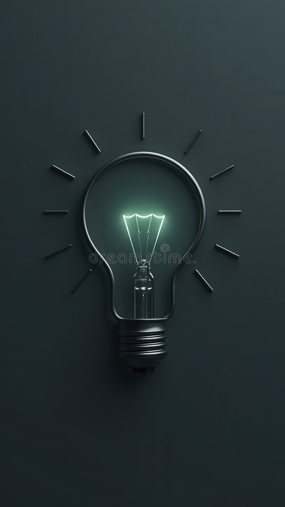Light Bulb Shining with Rays of Light Symbolizing Ideas and Innovation ...