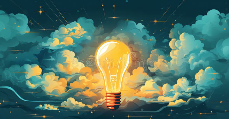 Light Bulb Sketch, Electric Light, Energy Concept, Idea Concept, Stock ...