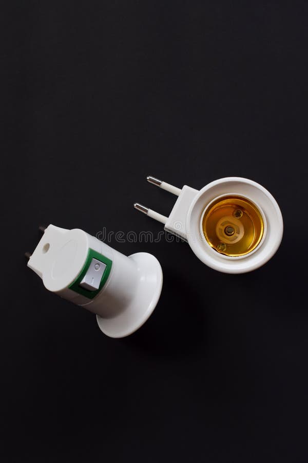Light Bulb Socket with on Off Switch Stock Image - Image of electricity ...