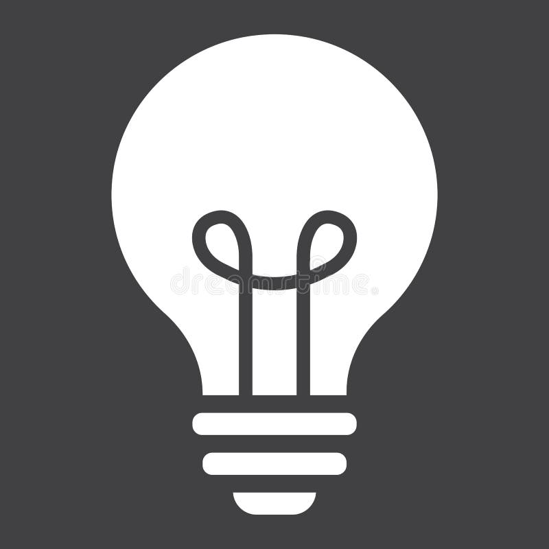 Fluorescent Lamp Waste Line and Glyph Icon, Recycle and Ecology, Lamp ...