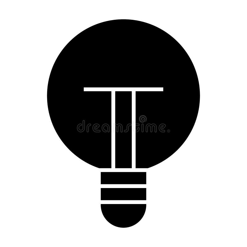 Light Bulb Solid Icon. Light Vector Illustration Isolated on White ...