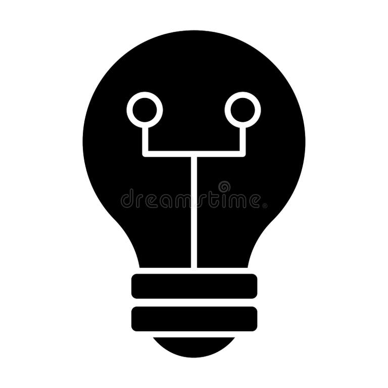 Light Bulb Solid Icon. Light Vector Illustration Isolated on White ...