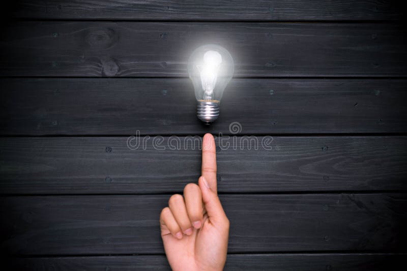 Light bulb solution stock image. Image of electrical - 85882387