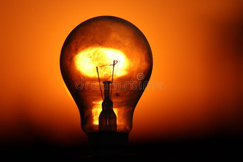 Bulb at sunset stock photo. Image of effect, special - 103180256