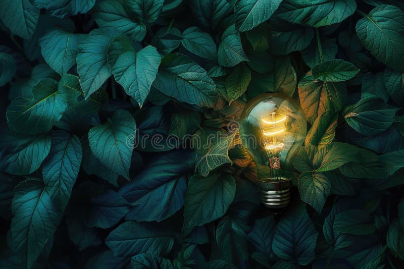 Light Bulb Surrounded Autumn Leaves Stock Photos - Free & Royalty-Free ...