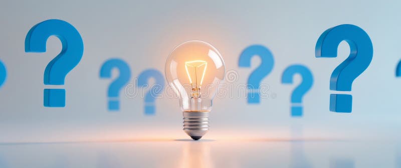 Light Bulb Surrounded Question Marks Symbolizing Ideas Innovation Stock ... Light Bulb Surrounded Question Marks Symbolizing Ideas Innovation Stock ...
