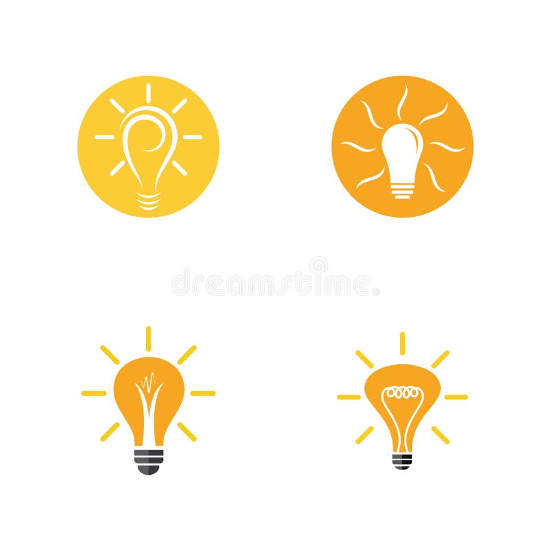 Light bulb symbol icon stock vector. Illustration of style - 220291638