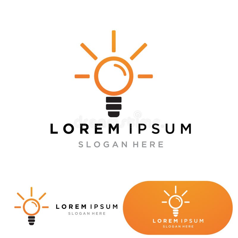 Light bulb symbol icon stock vector. Illustration of solution - 272384664