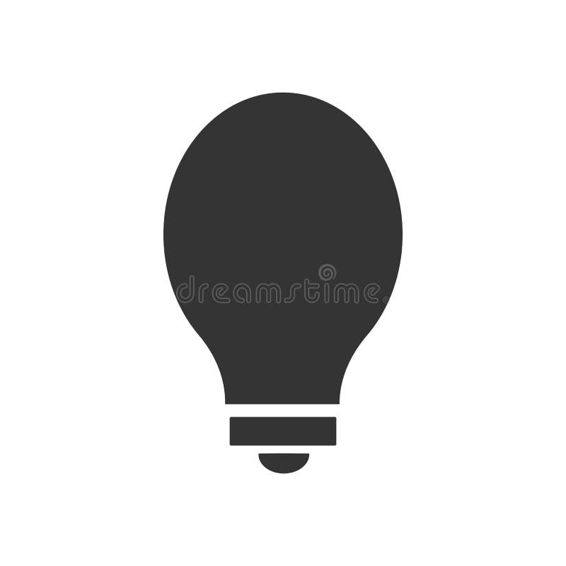 Light bulb symbol icon stock vector. Illustration of innovation - 152983931
