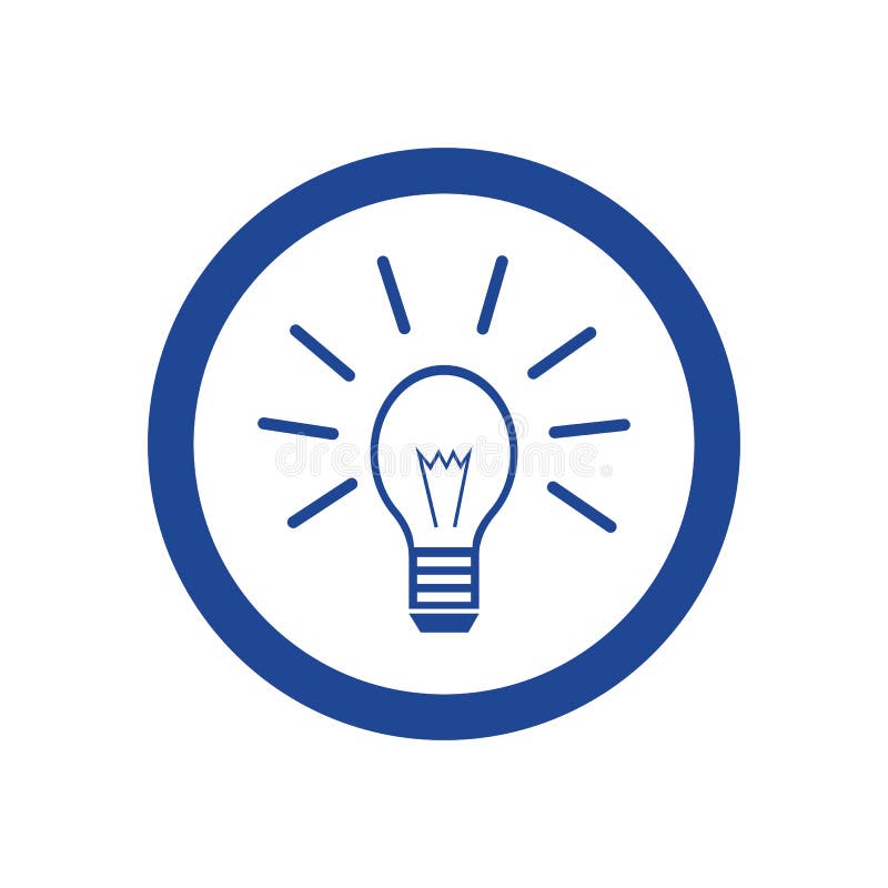 Light bulb symbol icon stock vector. Illustration of symbol - 152991942