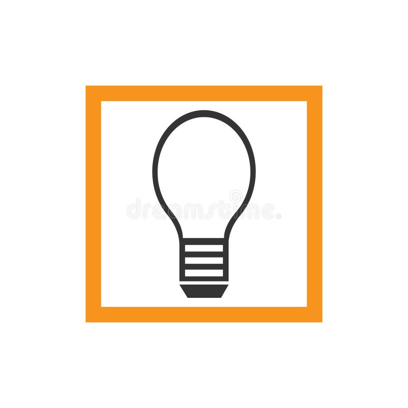 Light bulb symbol icon stock vector. Illustration of creativity - 153038498