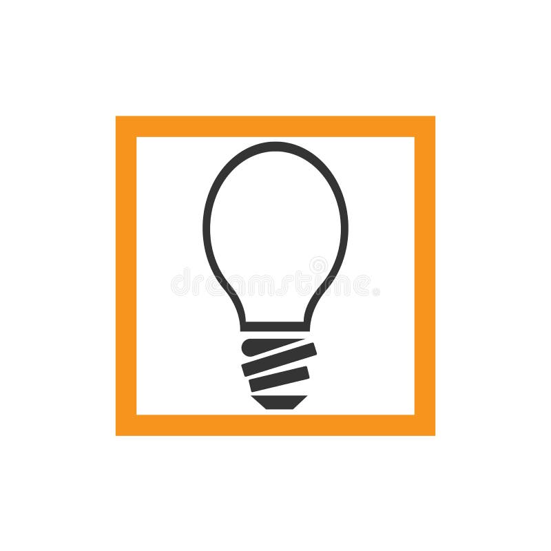 Light bulb symbol icon stock vector. Illustration of energy - 153038527