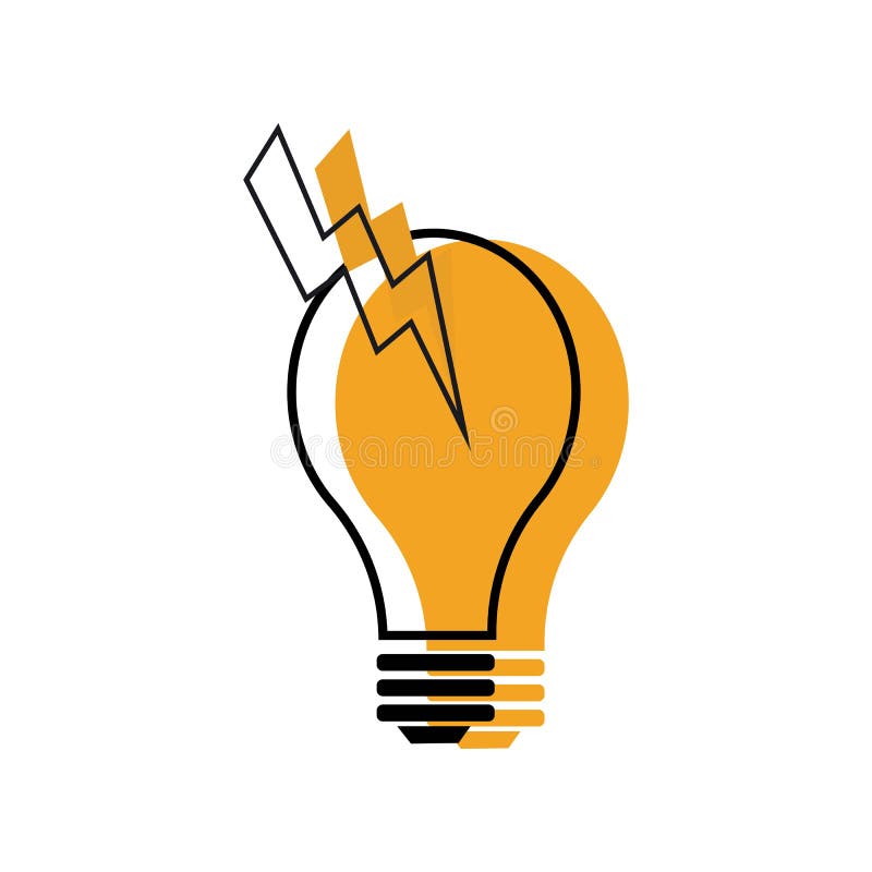 Light bulb symbol icon stock vector. Illustration of energy - 193377656