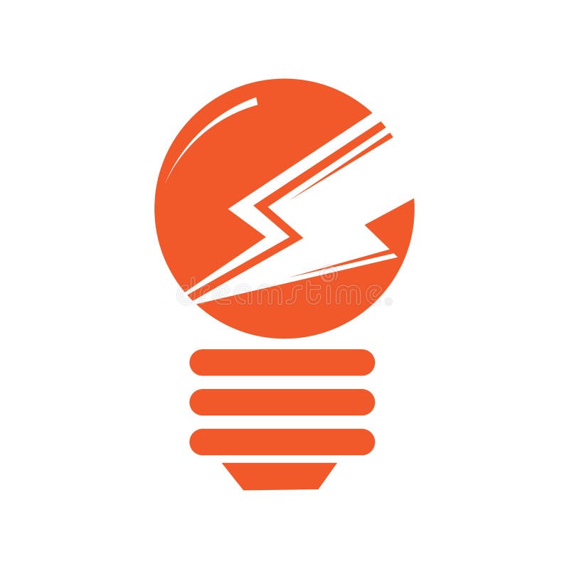 Light bulb symbol icon stock vector. Illustration of power - 193378008