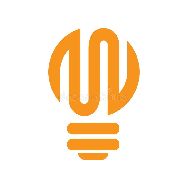 Light bulb symbol icon stock vector. Illustration of creativity - 193378064