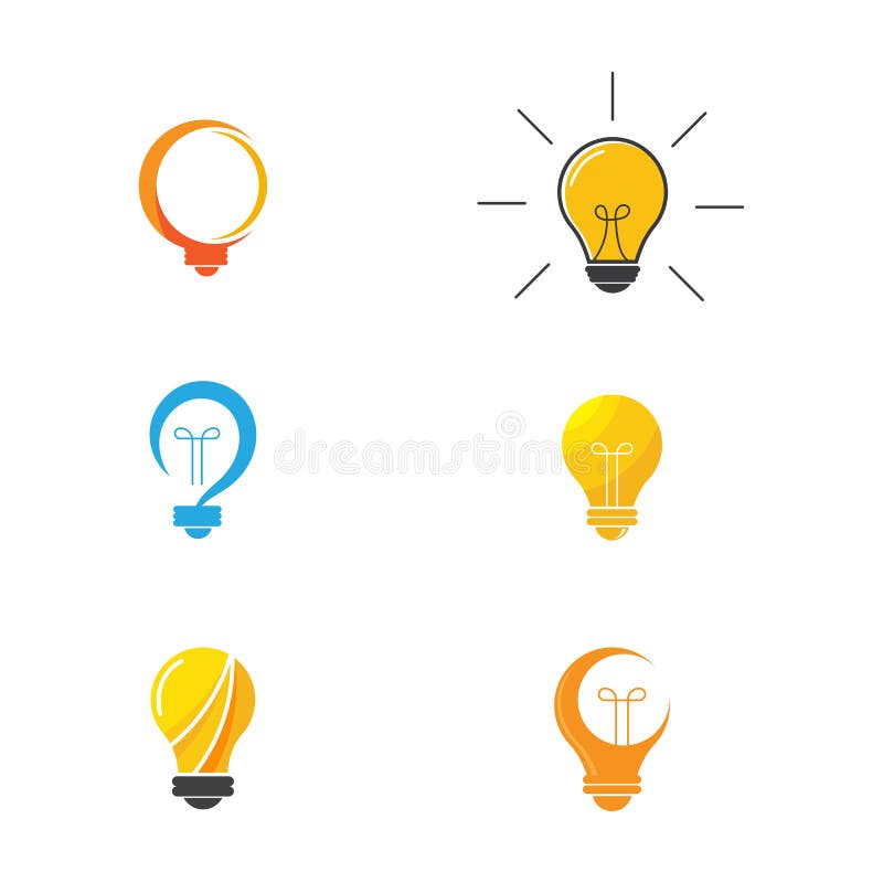 Light bulb symbol icon stock vector. Illustration of symbol - 227732148