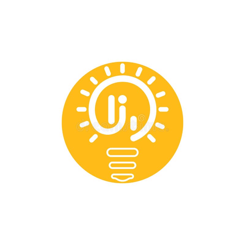 Light bulb symbol icon stock vector. Illustration of lamp - 252029818