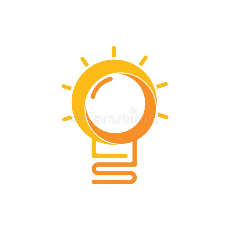 Light bulb symbol icon stock vector. Illustration of innovation - 252029819