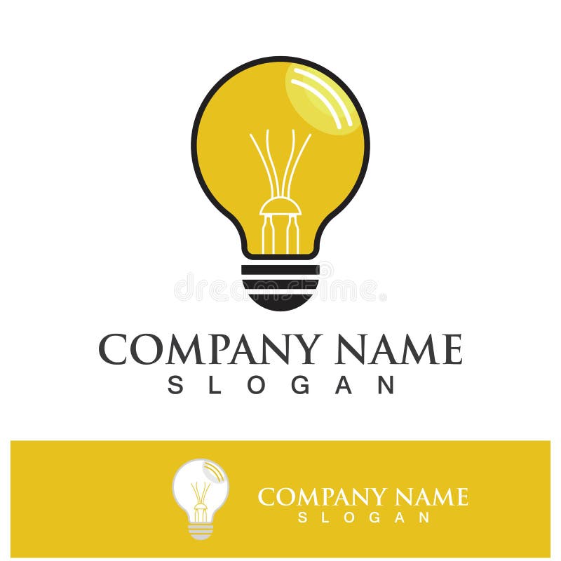 Light bulb symbol icon stock vector. Illustration of inspiration ...