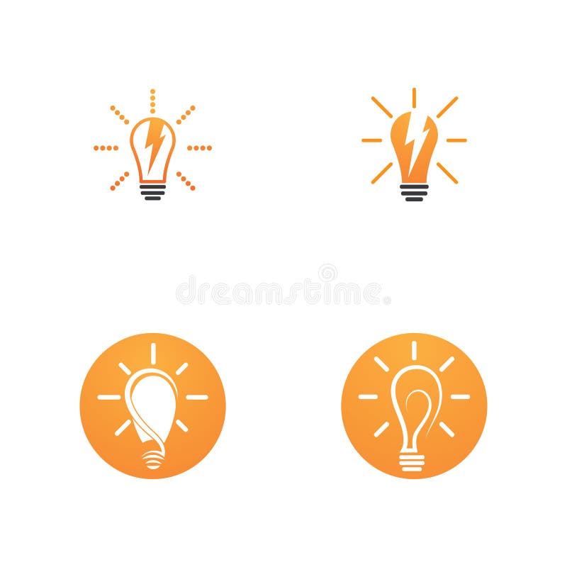 Light bulb symbol icon stock vector. Illustration of thinking - 383311958