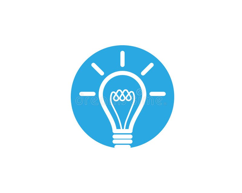 Light Bulb Symbol Logo Template Stock Vector - Illustration of line ...