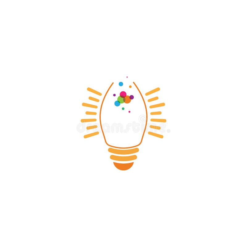 Light Bulb Symbol Logo Template Vector Stock Vector - Illustration of ...