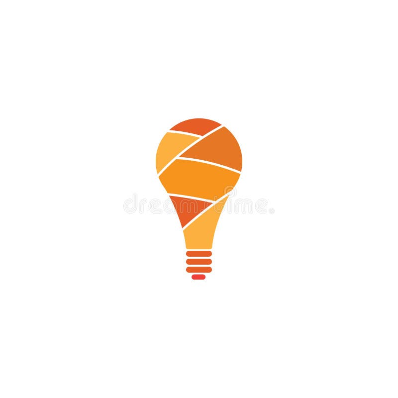 Light Bulb Symbol Logo Template Vector Stock Vector - Illustration of ...