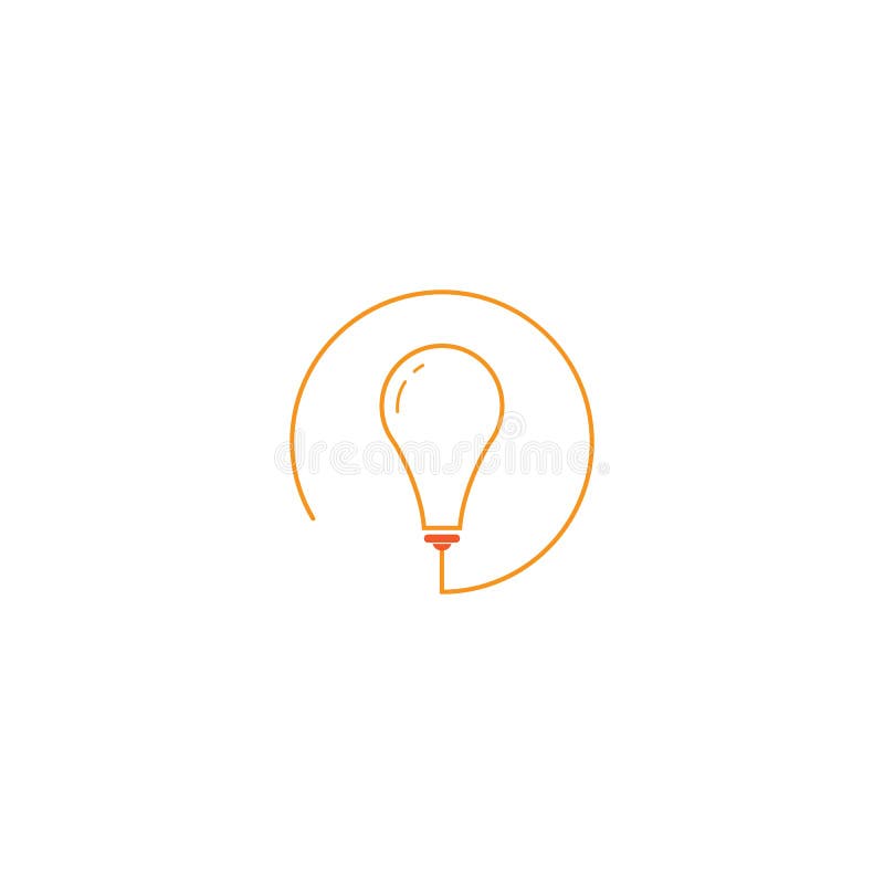 Light Bulb Symbol Logo Template Vector Stock Vector - Illustration of ...
