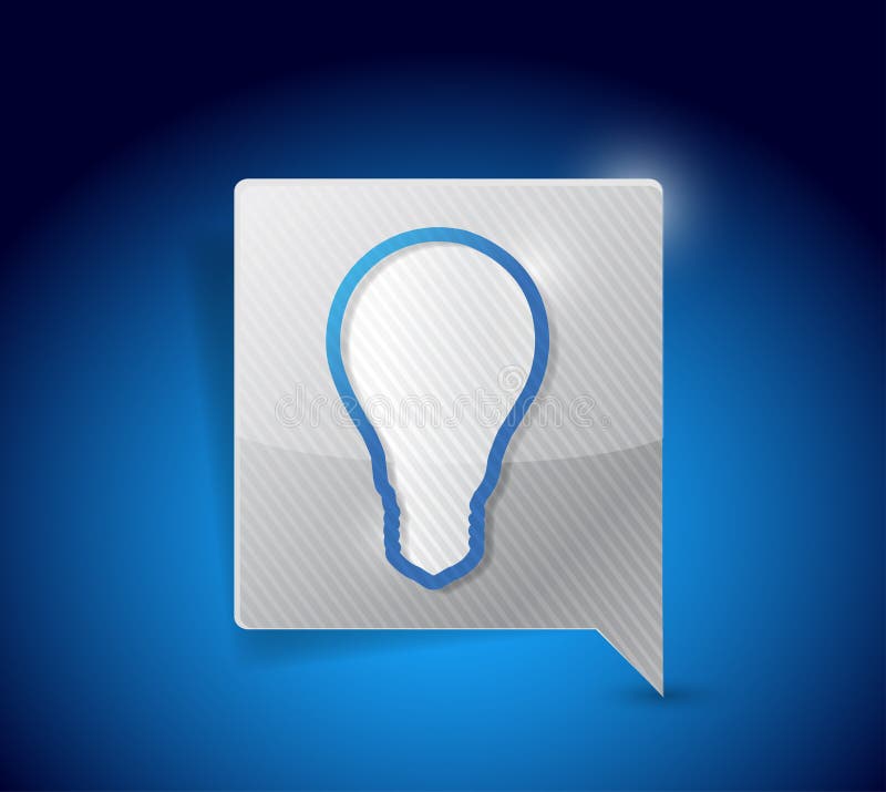 Light Bulb Symbol Pointer Illustration Design Stock Illustration ...
