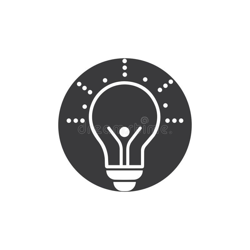 Light Bulb Symbol Vector Design Illustration Stock Vector ...