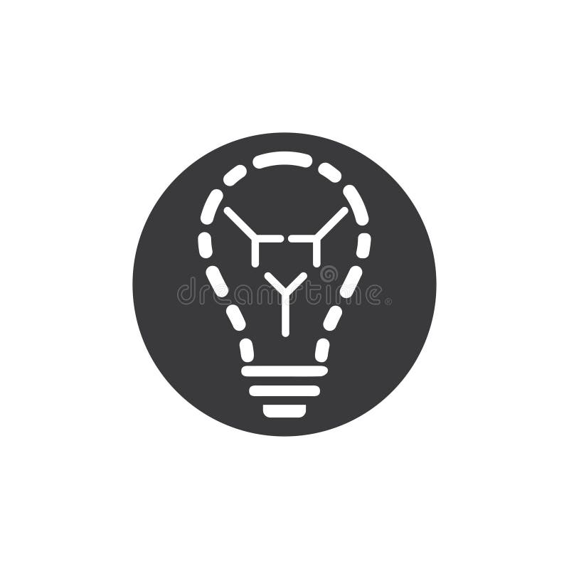 Light Bulb Symbol Vector Design Illustration Stock Vector ...