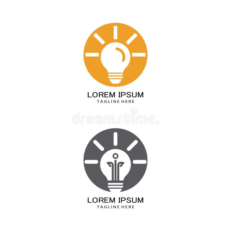 Light Bulb Symbol Vector Design Illustration Stock Vector ...