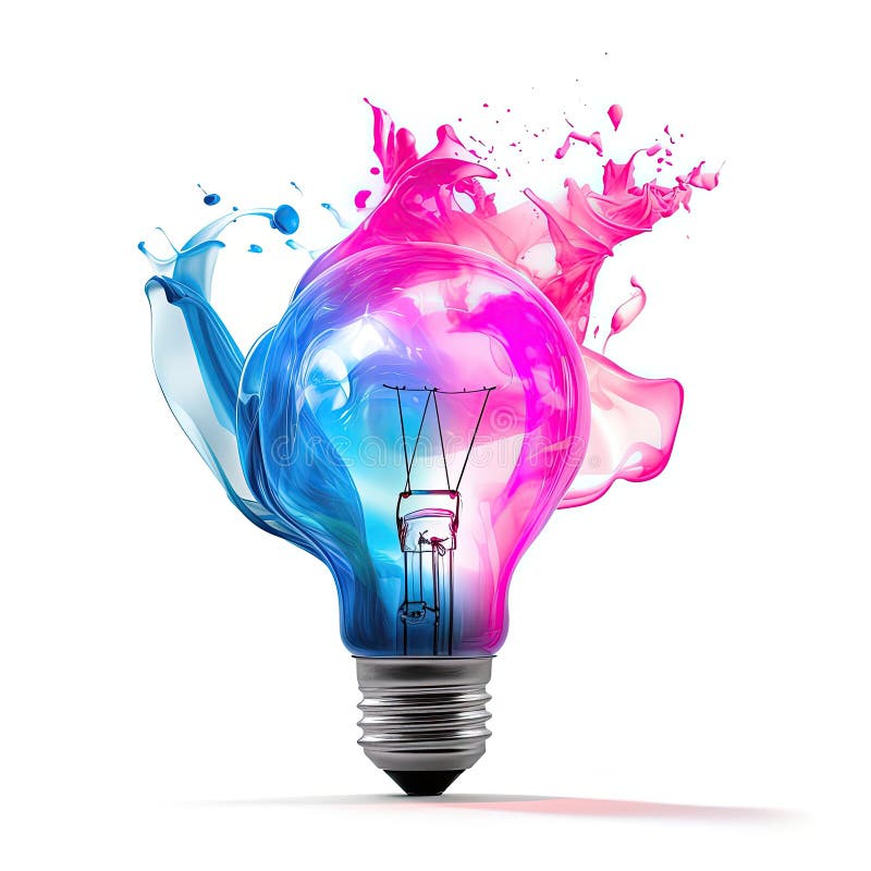 Light Bulb Symbolizing Creativity and Innovation Stock Illustration ...