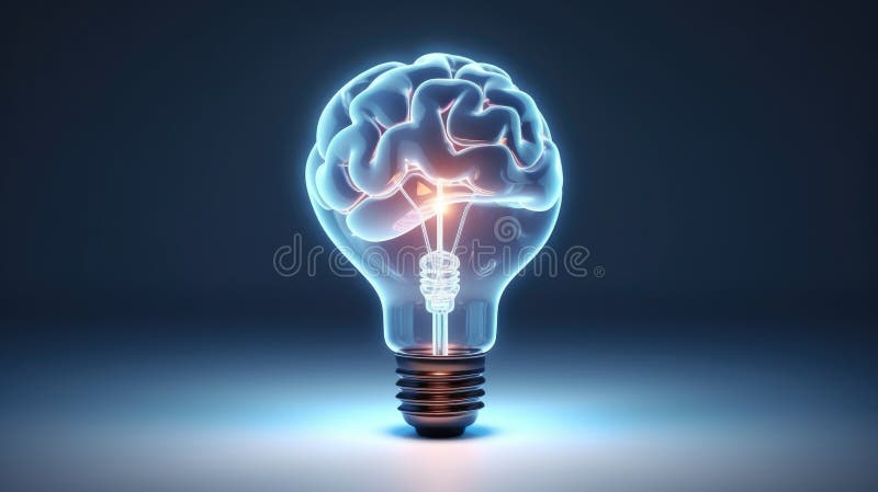 Human Brain Exploding on a Solid Background. Mind Blown Concept Stock ...