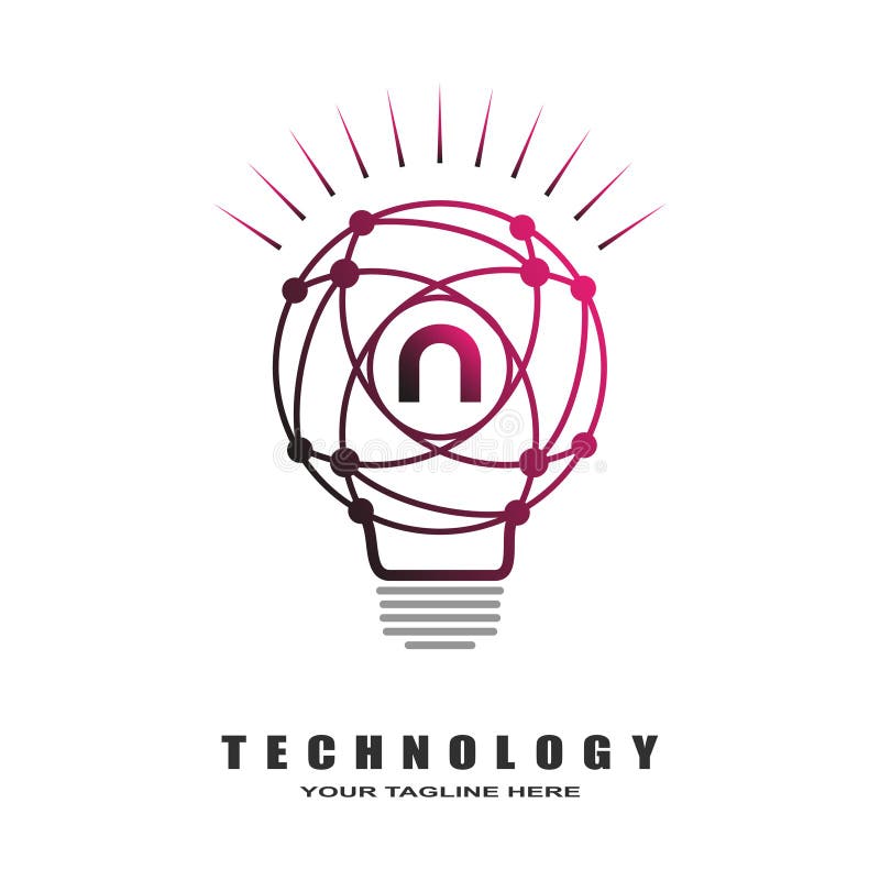 Light Bulb Technology Flat Vector Icon for Apps or Websites Stock ...