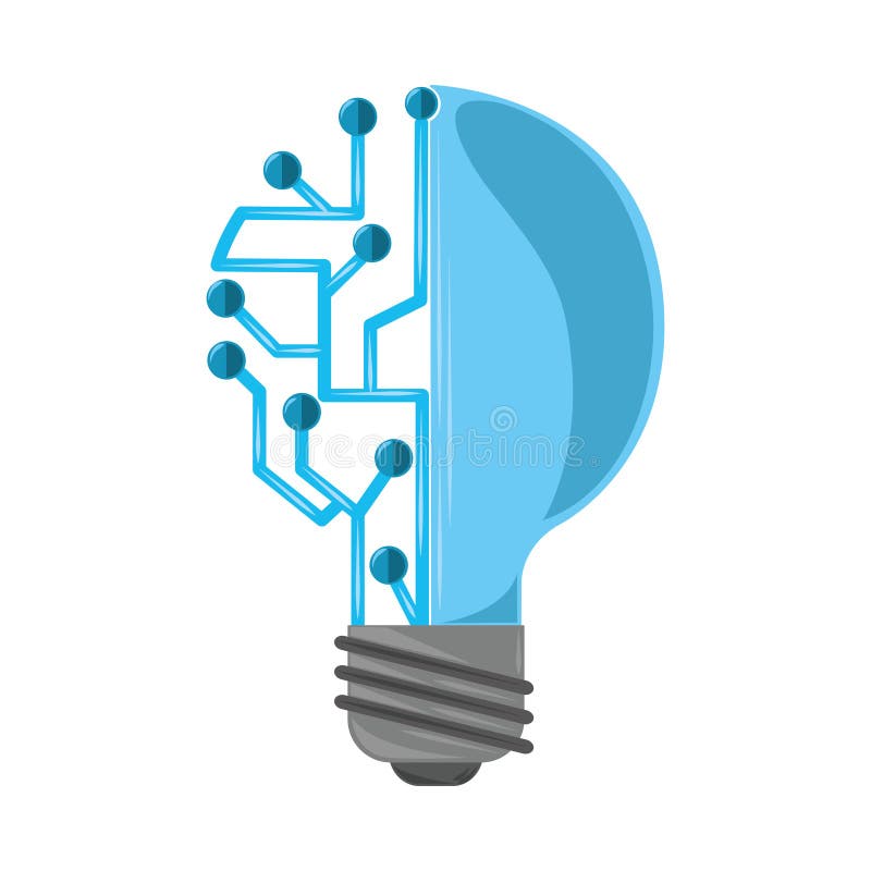 Light bulb technology stock vector. Illustration of lightbulb - 214456699