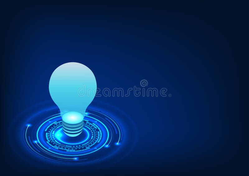 Light Bulb Technology is Placed on the Technology Circle Finding ...